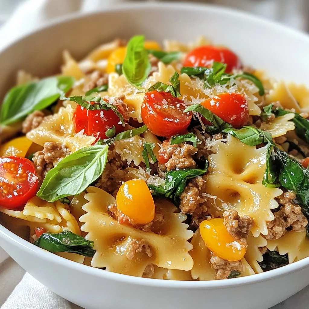 Parmesan Garlic Beef Bowtie Pasta Delicious Meal Delight – Melted Recipes